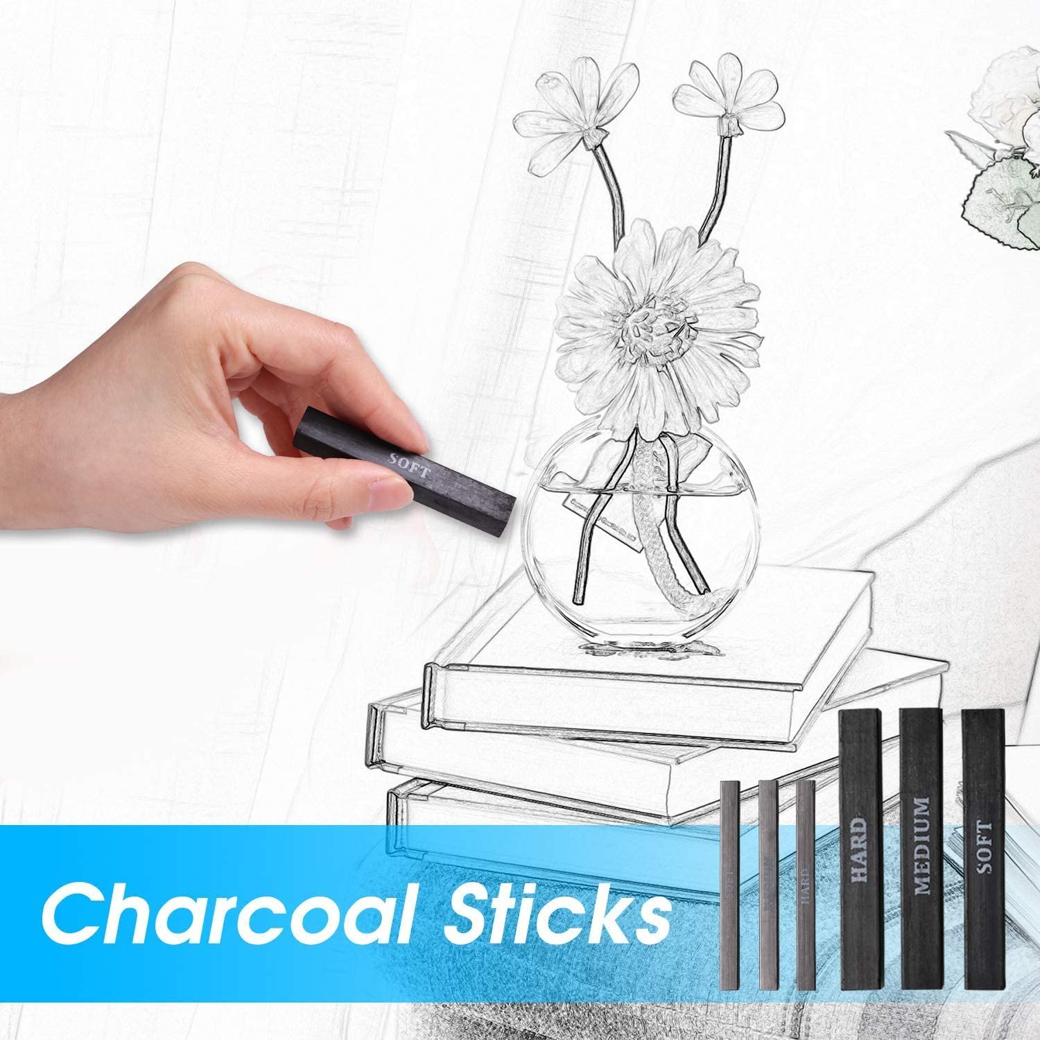 35pc Drawing Sketching Pencil Set, Sketch Set in C... – Grandado