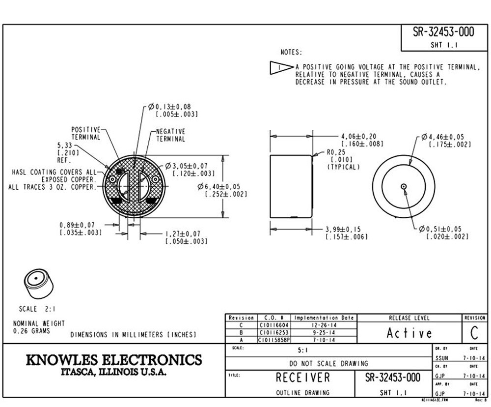 2PCS SR-32453 Knowles Balanced Armature Driver Rec... – Grandado