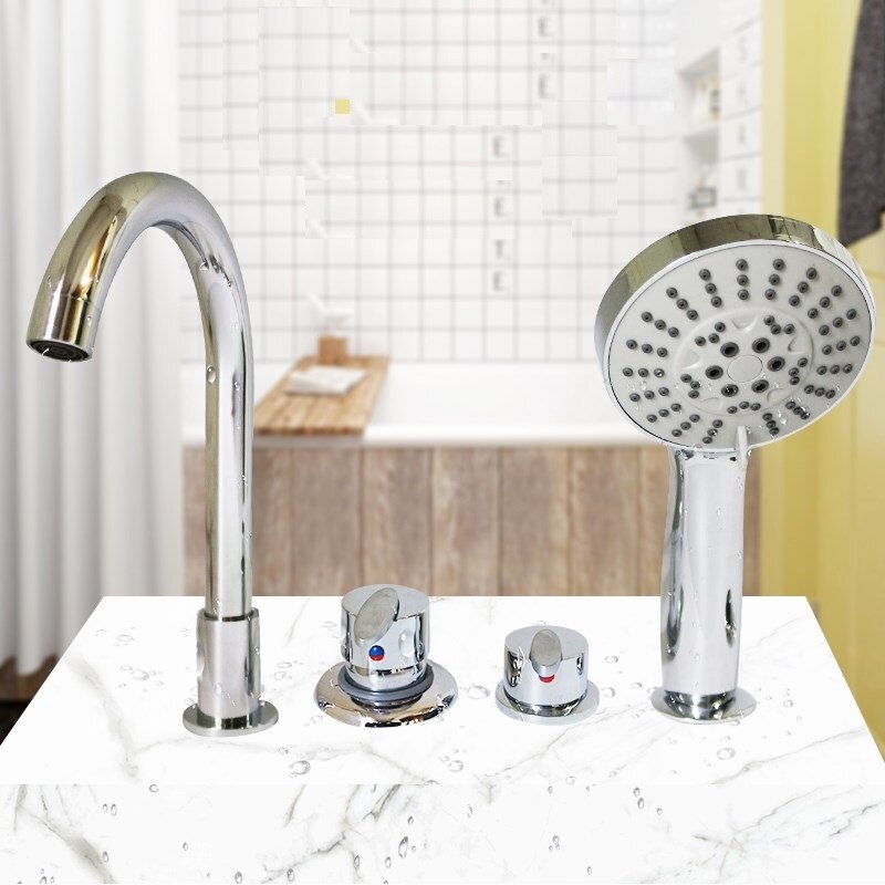 4 hole Brass Bathtub Faucet and Cold Water Control... – Vicedeal
