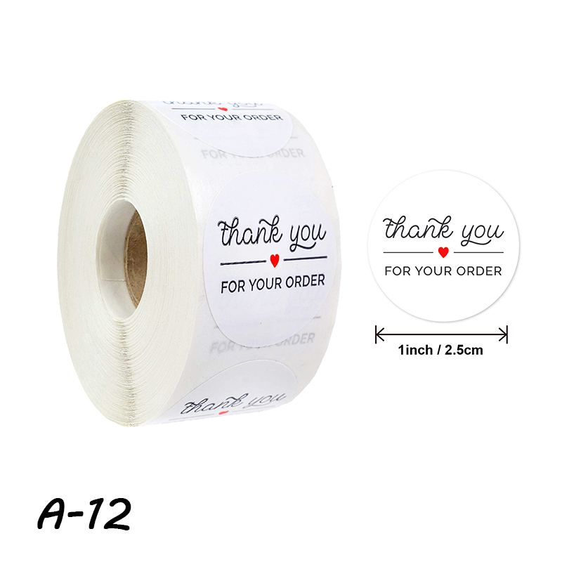 500Pcs/Roll Dank U Stickers Handgemaakte Sticker C... – Vicedeal
