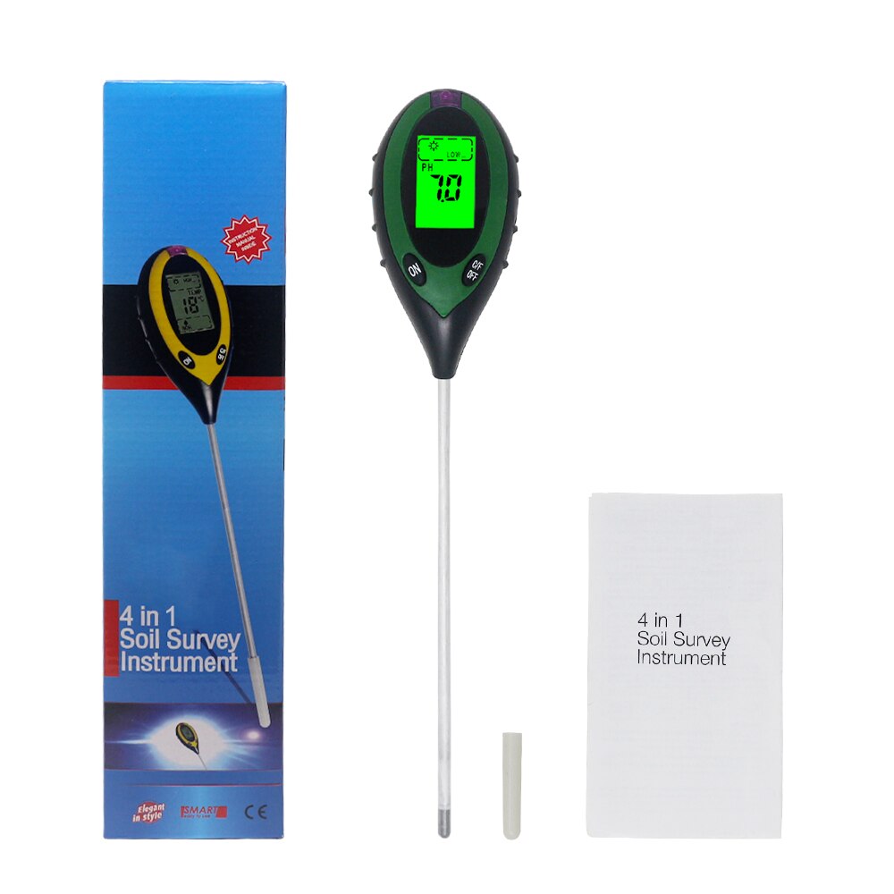4 in 1 Digital Soil PH Meter 3 in 1 Thermometer Hu... – Grandado