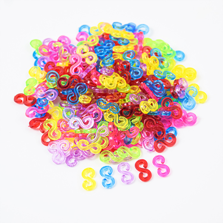 100/500pcs Transparent Loom Rubber Bands S Clips f... – Grandado