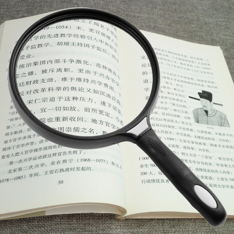 130mm Large Lens Handheld Magnifier 2.5X Reading N... – Grandado