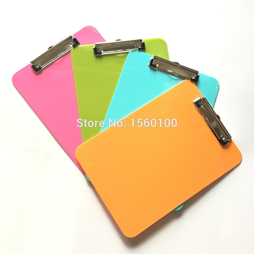 Multicolor A4 plastic clip board portable file cli... – Grandado