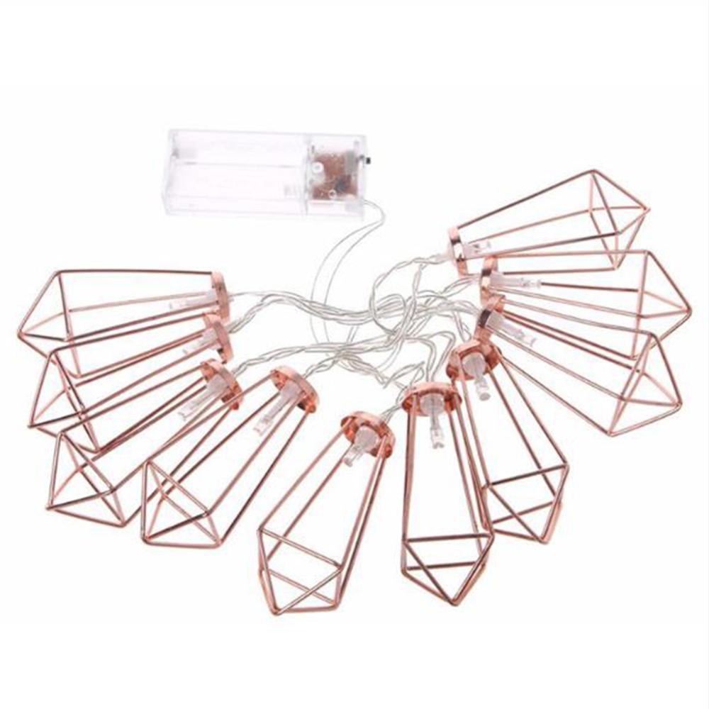 120 LEDS Retro Iron Metal Diamond Fairy String Lig... – Grandado