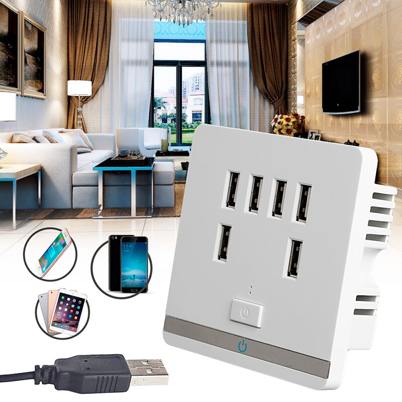 3.4A 6 ports USB chargeur mural prise de courant p... – Grandado