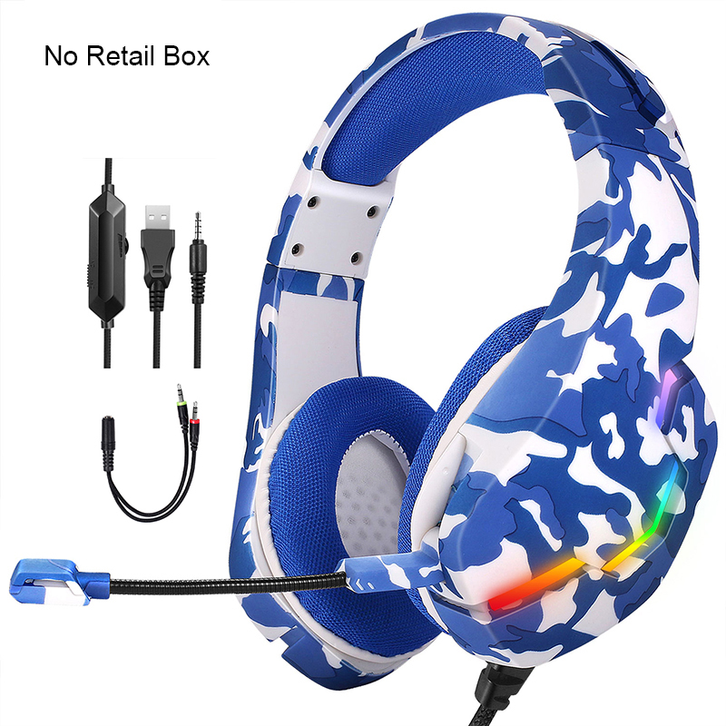 Wired Game Headset Headphone RGB LED Light Stereo ... – Grandado