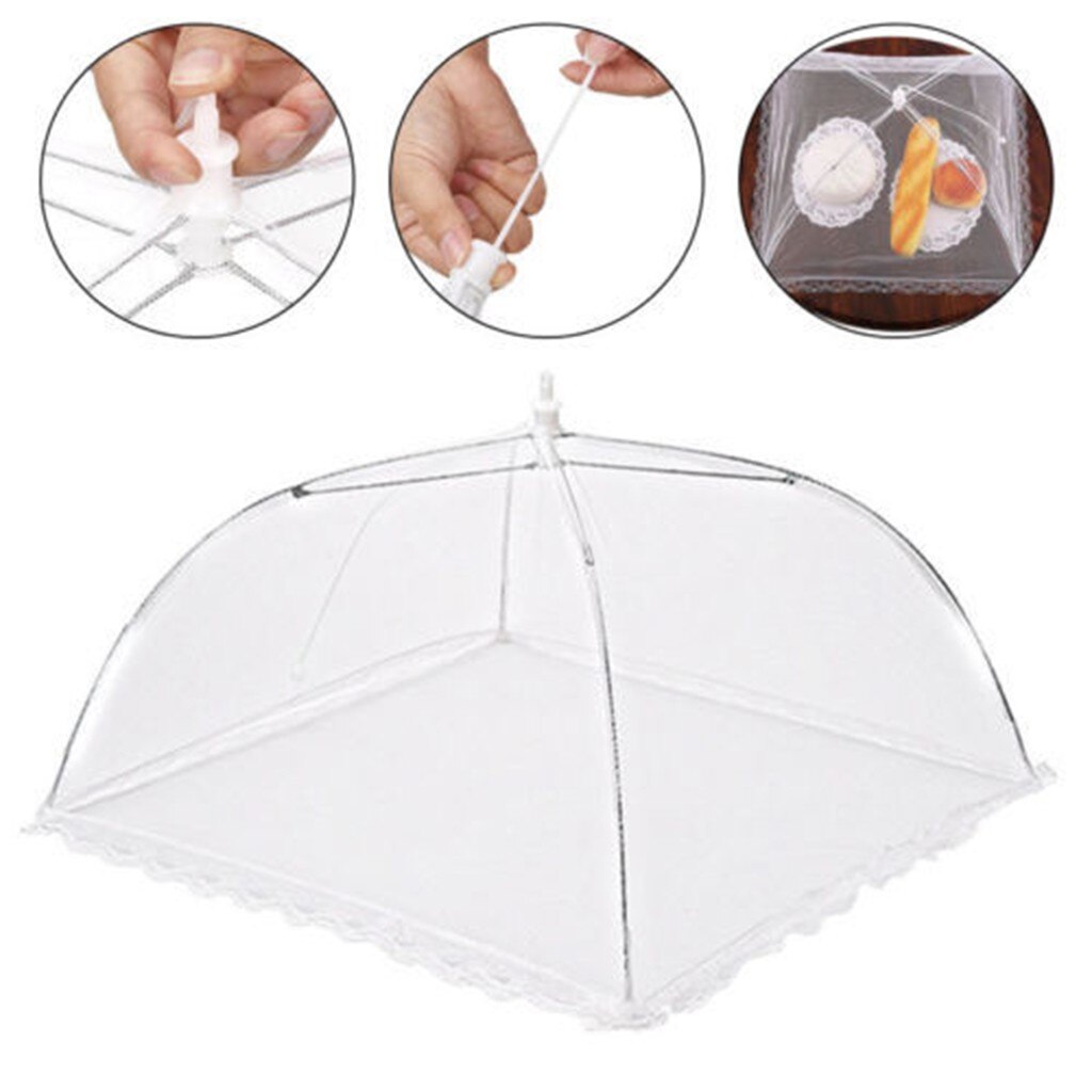 4 Stuks Wit Fly-Proof Netto Cover Voedsel Bedekt T... – Grandado