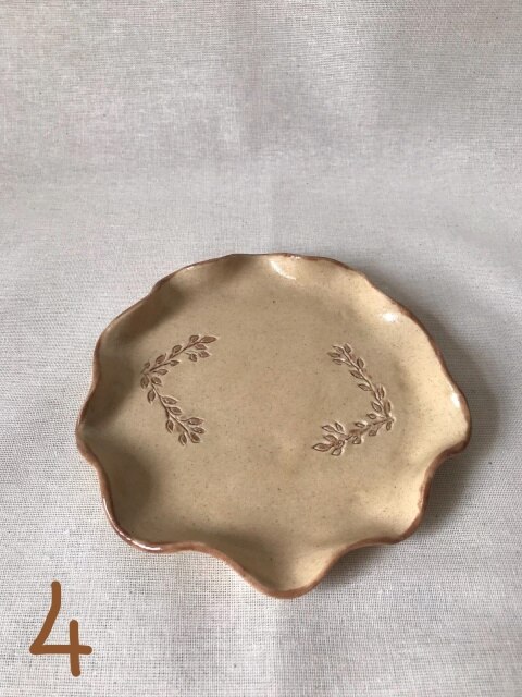 Ceramic Jewelry Plate - Flower Pattern Plates Four... – Grandado
