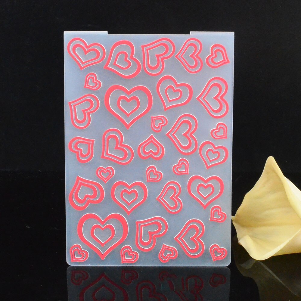 Heart Love Plastic Embossing Folder for Scrapbooki... – Grandado