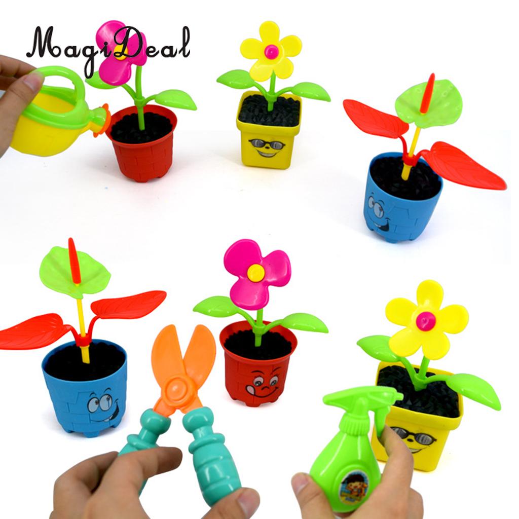 9 Pieces Garden Planting Flowers Tool Set Toy Set ... – Grandado