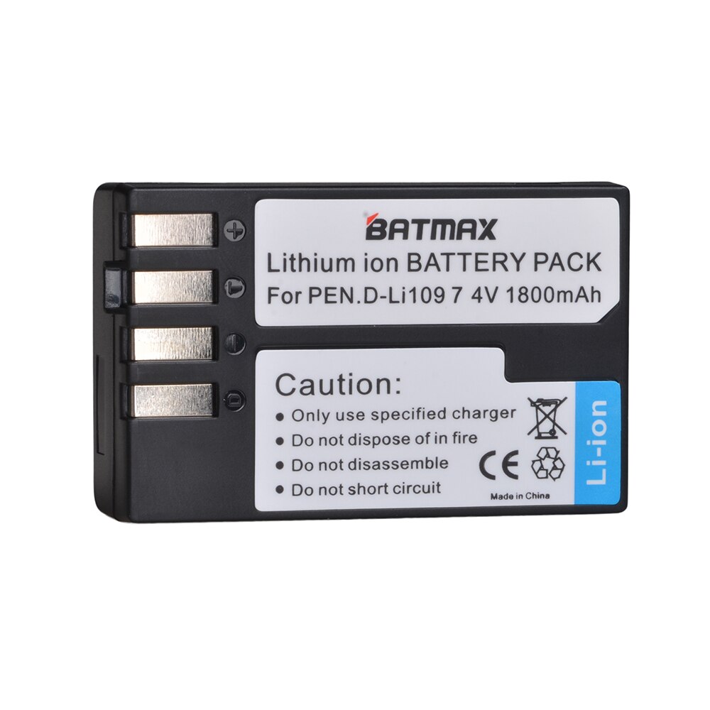 Batmax 1800mAh D- Li109 D li109 Battery +Digital C... – Vicedeal