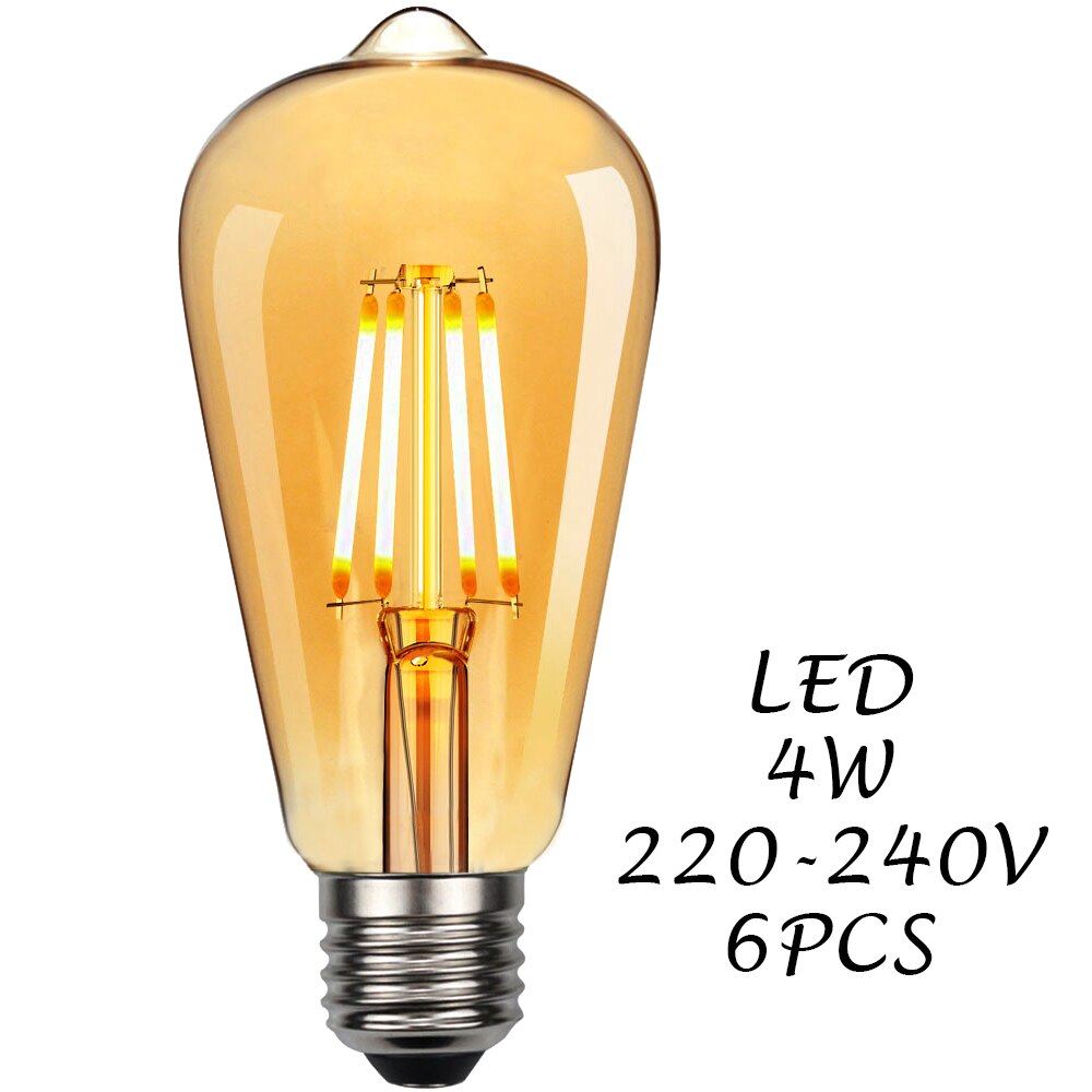 TIANFAN 6pcs-Pack Edison Bulb ST64 Squirrel 40W 60... – Vicedeal