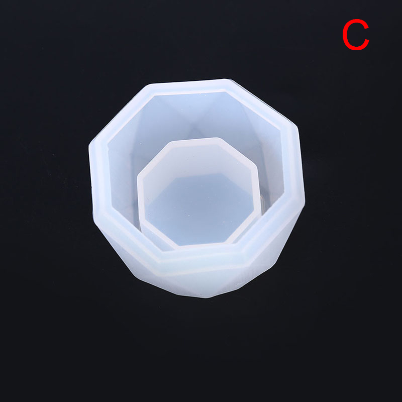 Geometric Square Terrace Flowerpot Epoxy Resin Mou... – Vicedeal
