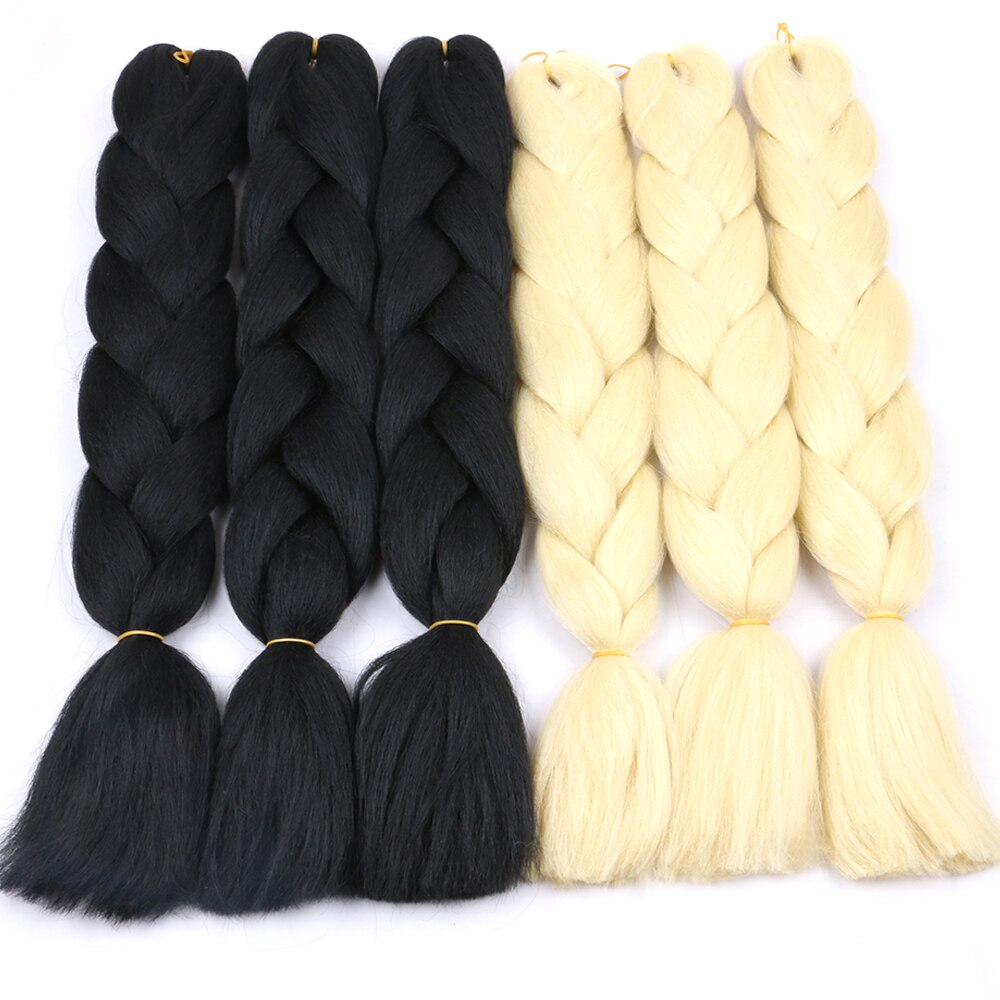 Synthetische Haak Jumbo Vlechten Haar Lage Temprat... – Grandado