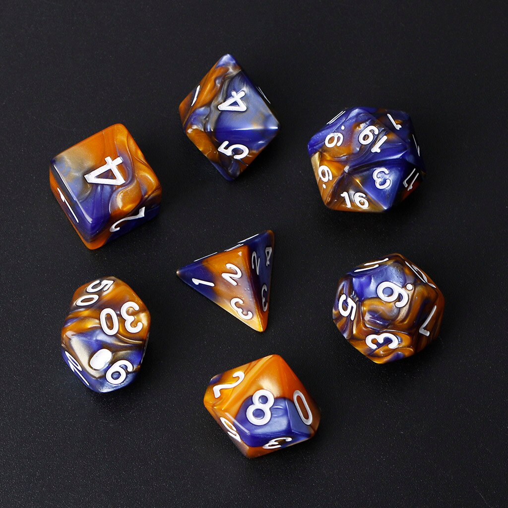 100% Brand and 7pcs/Set Acrylic Polyhedral Dice Fo... – Vicedeal