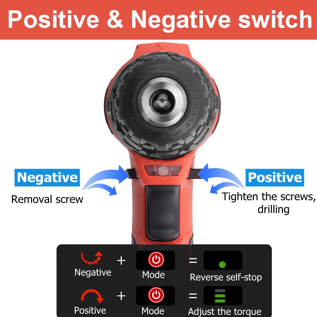 4000RPM Cordless Drill electric controller househo... – Grandado