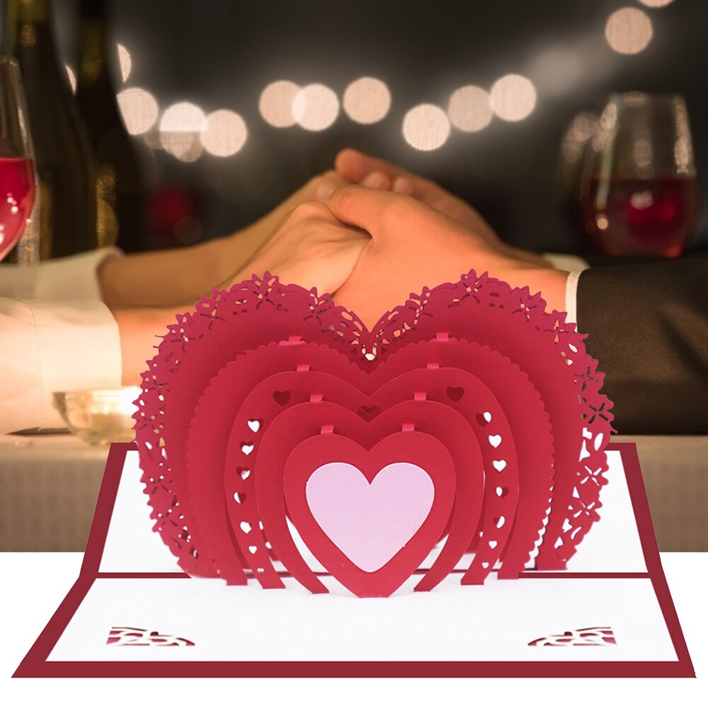 Valentines Day Greeting Cards 3D Romantic Wedding ... – Grandado