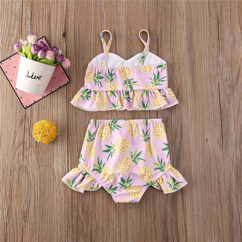1-5 Years Girls Bikini Set Swimsuit Pineapple Prin... – Grandado