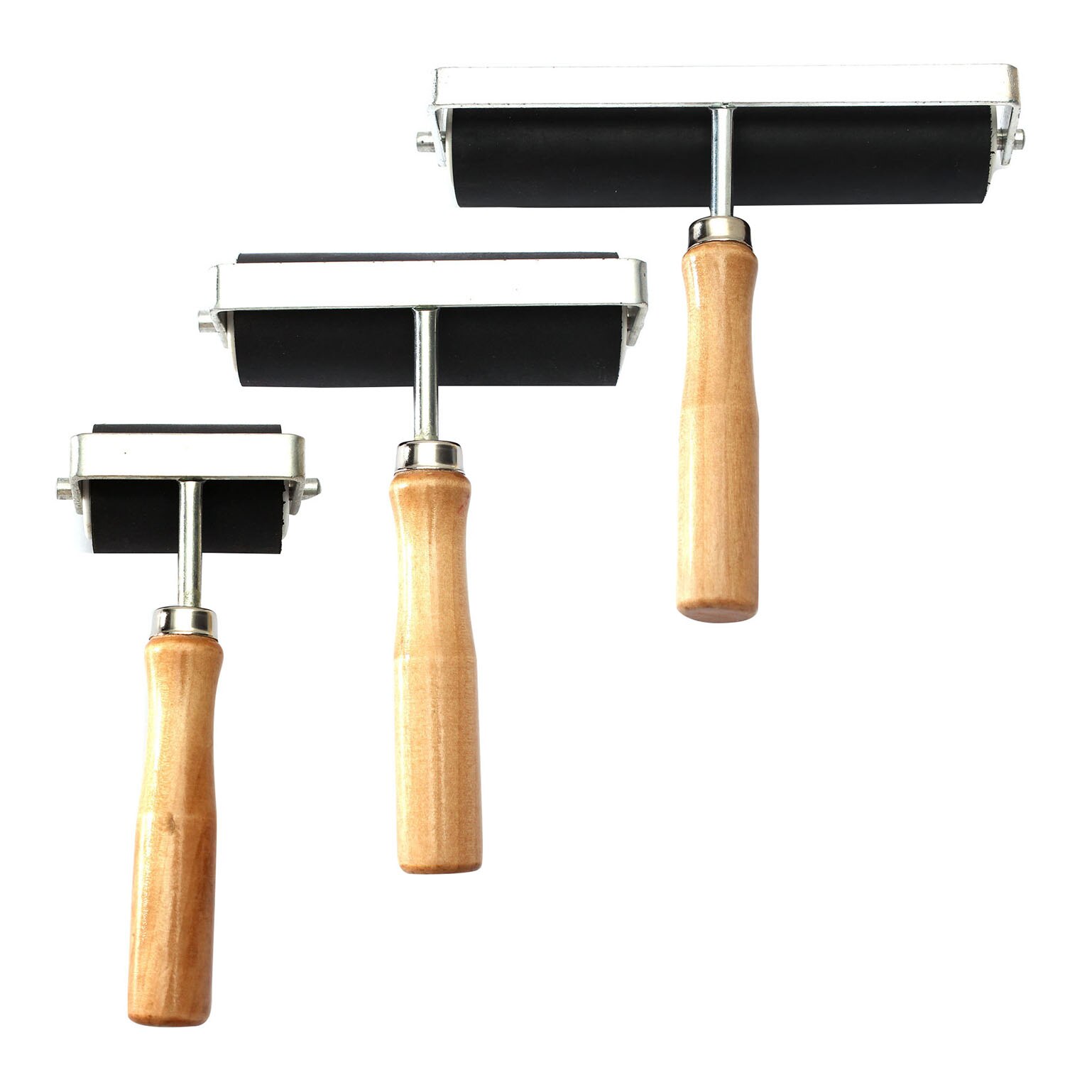 Heavy Duty Hard Rubber Roller Drukinkten Lino Bray... – Grandado