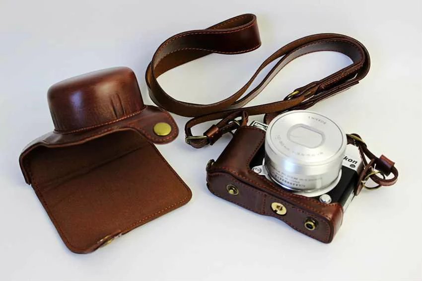 Black/Brown/Coffe/Pink Digital Camera Leather Case... – Vicedeal