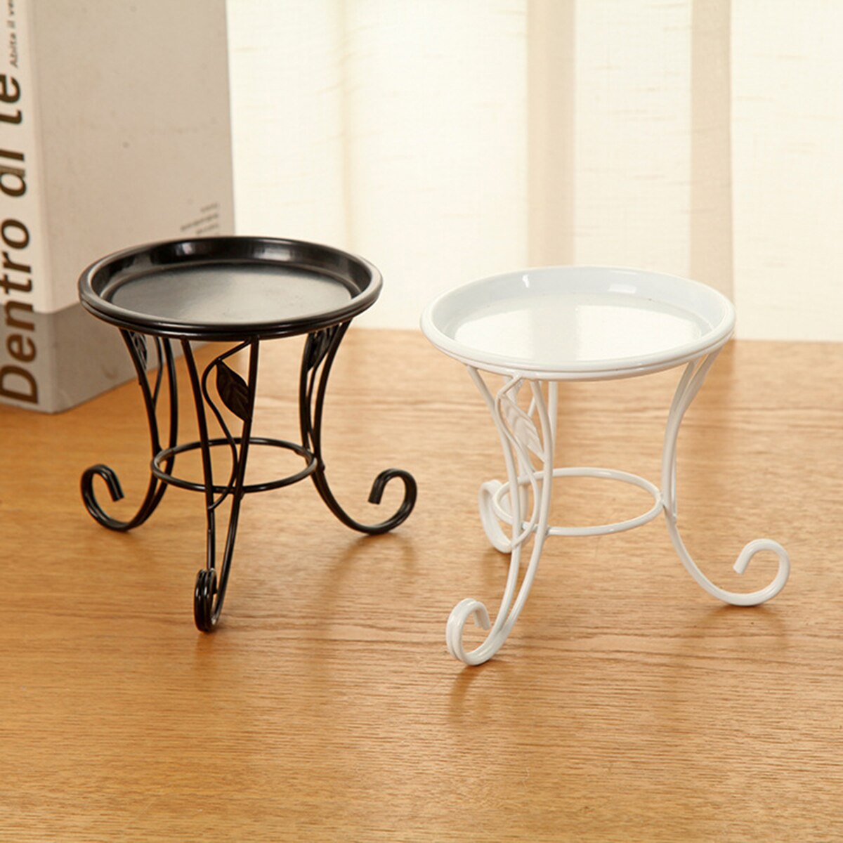 Iron Metal Mini Small Flower Plants Pot Stand for ... – Grandado