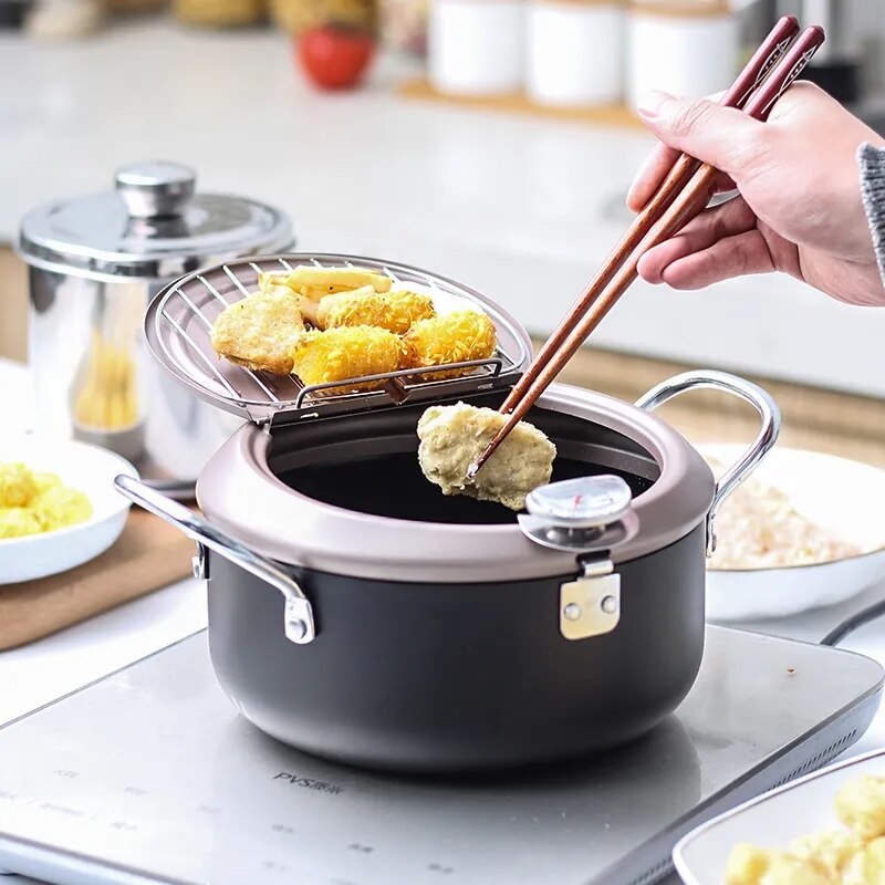 Deep Frying Pot Thermometrer Tempura Fryer Pan Tem... – Grandado