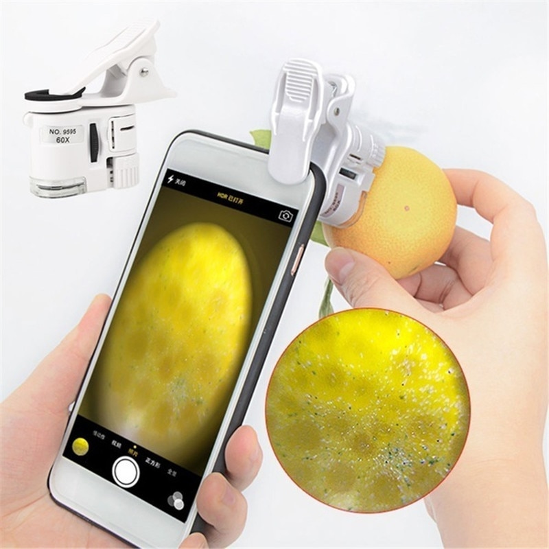 60X Mobile Phone Microscope Portable Mini Macro Le... – Vicedeal