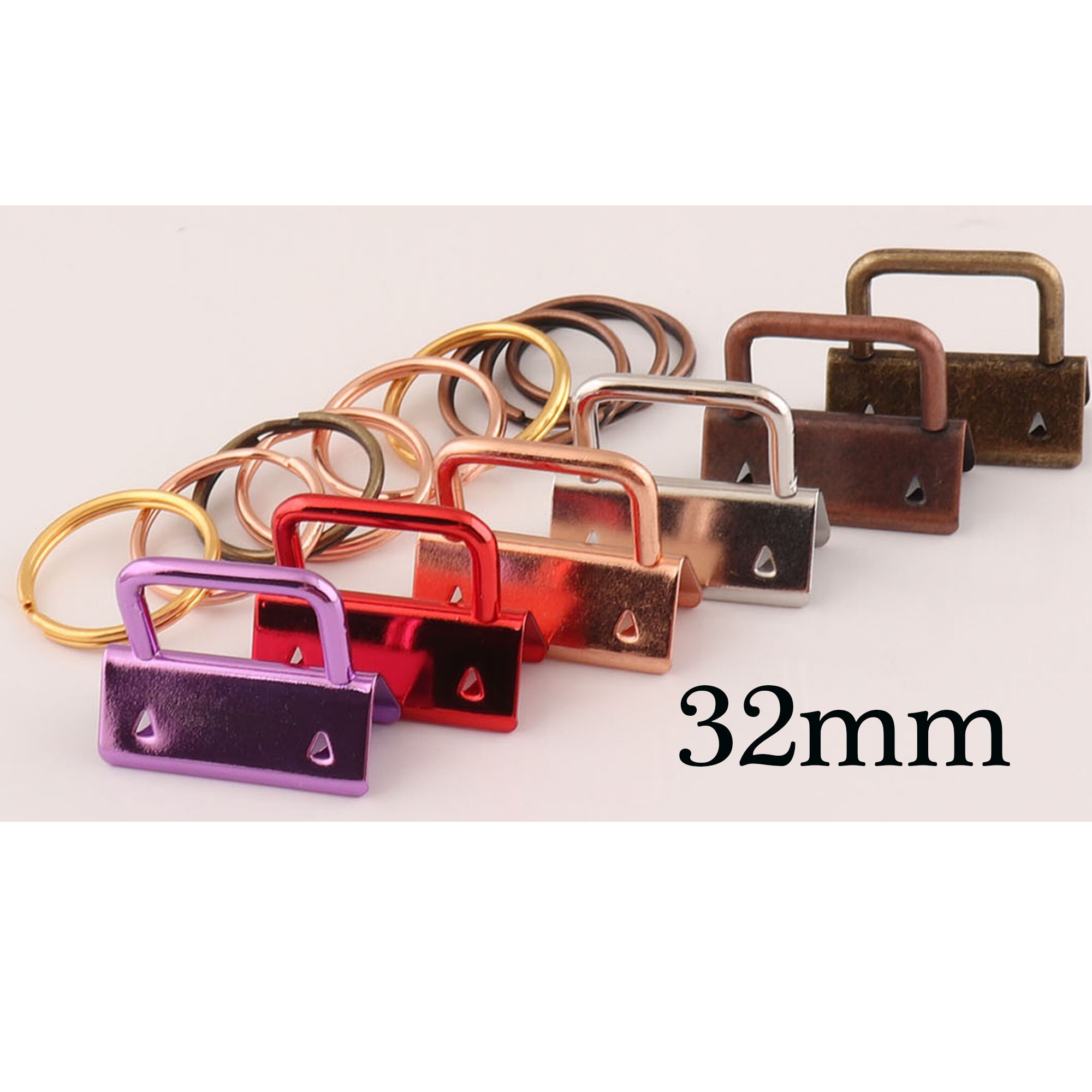 10 sets 32mm Key Fobs Hardware with Key Rings,1.25... – Grandado
