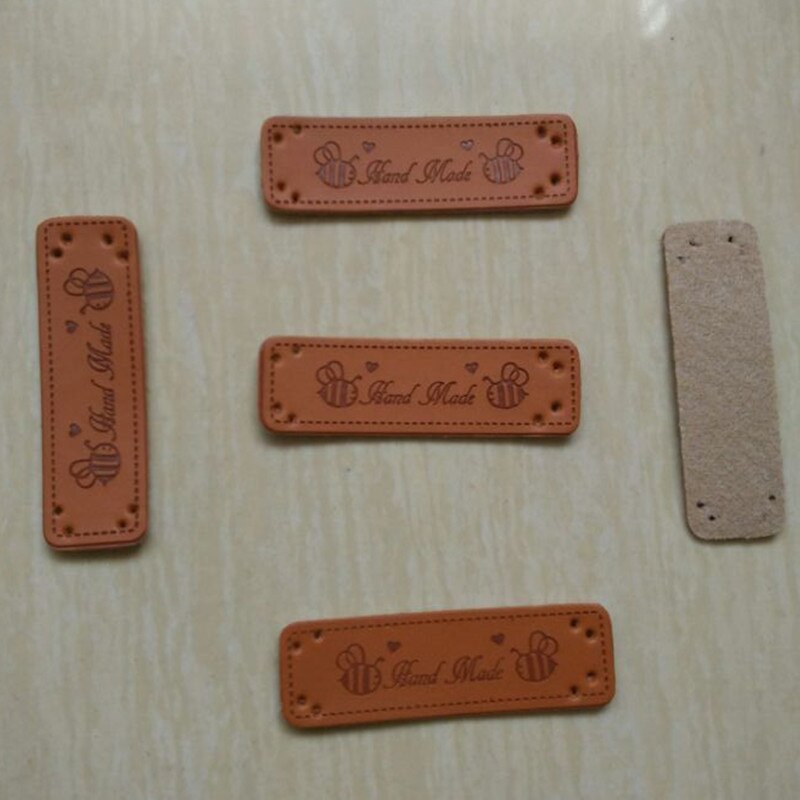 Handmade patches labels PU leather Jeans Sewing la... – Vicedeal