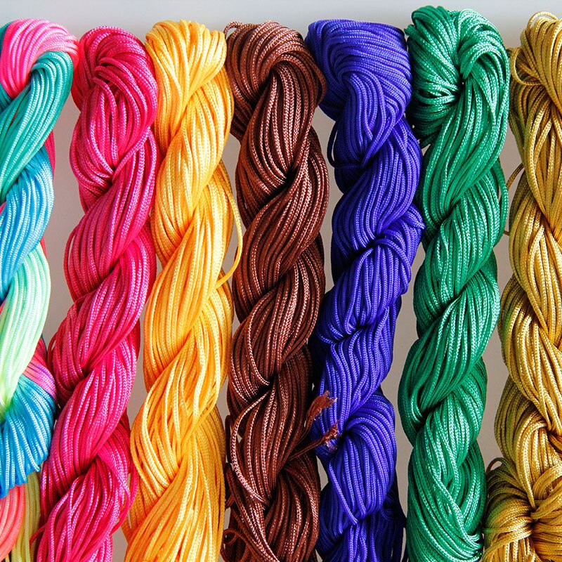 22m/lot 1mm Chinese knot line 22 colors polyester ... – Grandado