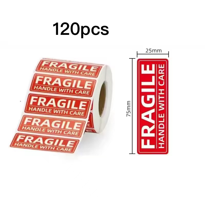 High Adhesive Fragile Label (120 Pieces/Roll) Engl... – Vicedeal