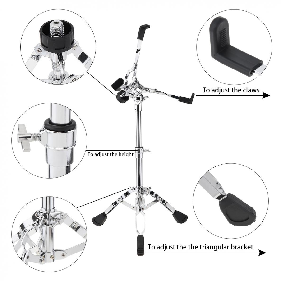 Full Metal Portable Adjustment Foldable Floor Drum... – Grandado
