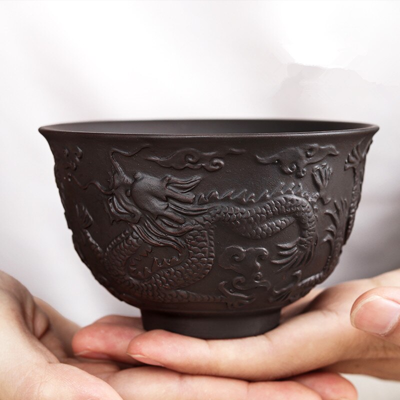 Large Yixing Zisha Embossed Tea Cup Zhu Ni Teacup ... – Vicedeal