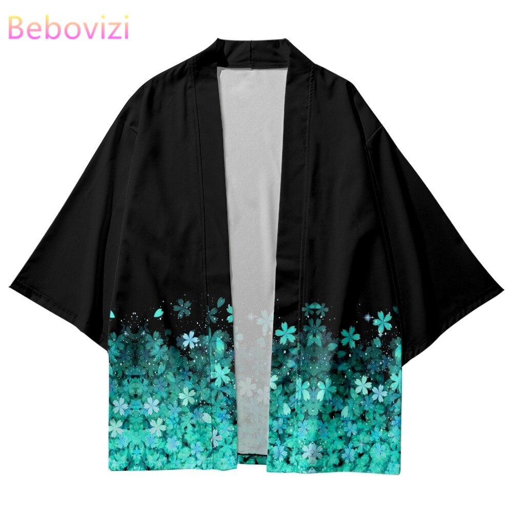 Kimono Men Women Streetwear Black Cardigan Cosplay... – Grandado