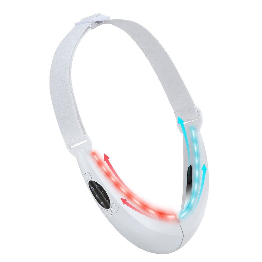 Chin V-Line Up Lift Belt Machine Blue LED Photon T... – Grandado