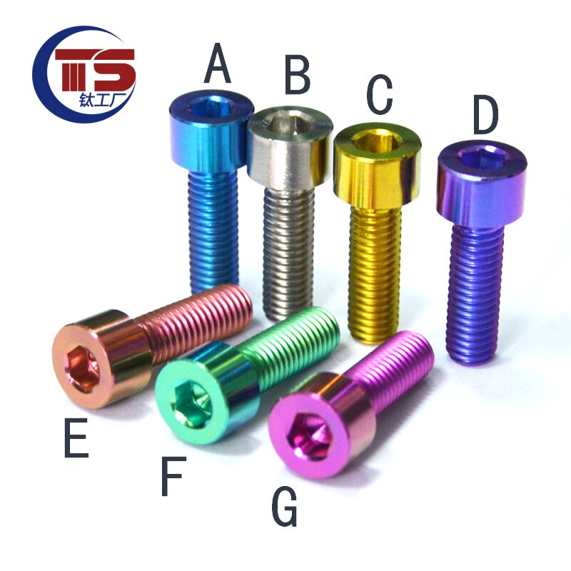 TS Titanium Bolts M8x20/25/30mm Allen Head Screw f... – Vicedeal