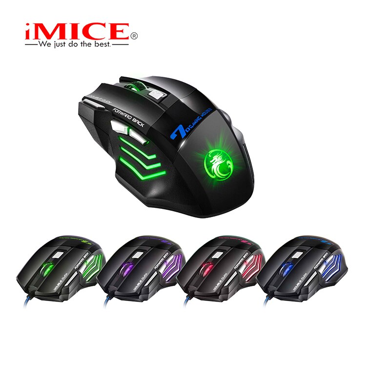 Gaming Mouse 7 Button LED USB Computer Mouse Gamer... – Grandado
