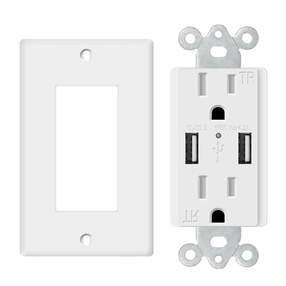 US Wall Outlets Electrical Plates Power Sockets wi... – Grandado