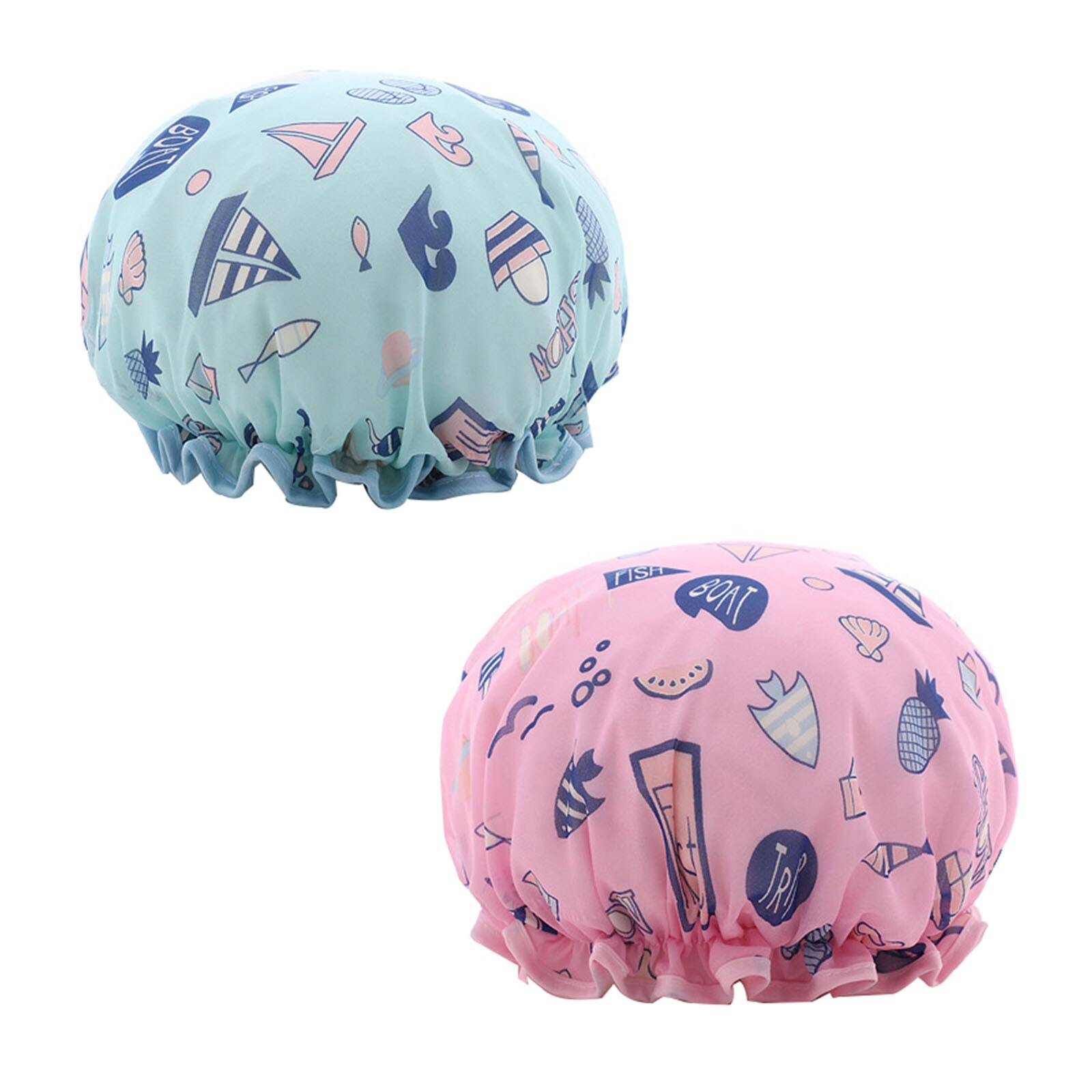 25# Waterproof Shower Caps Reusable Waterproof Sho... – Grandado