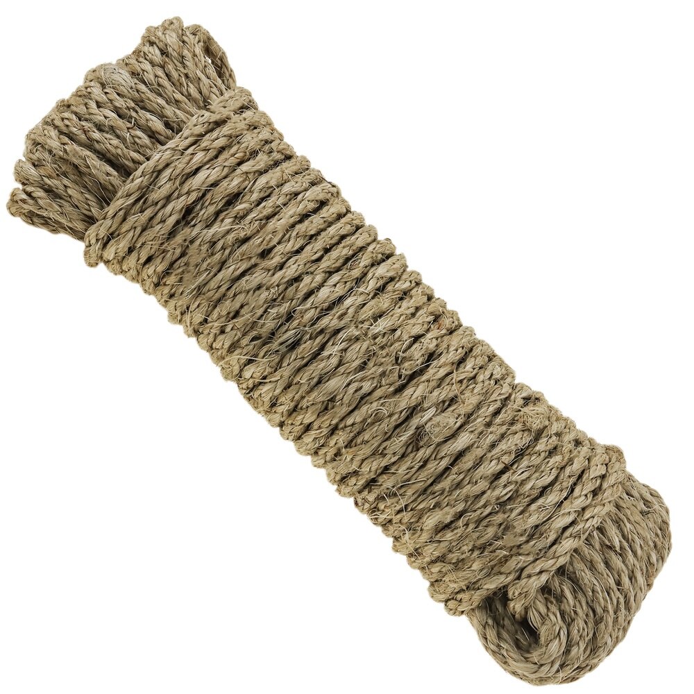 PrimeMatik-3 strands twisted sisal rope 10 m x 6 m... – Vicedeal