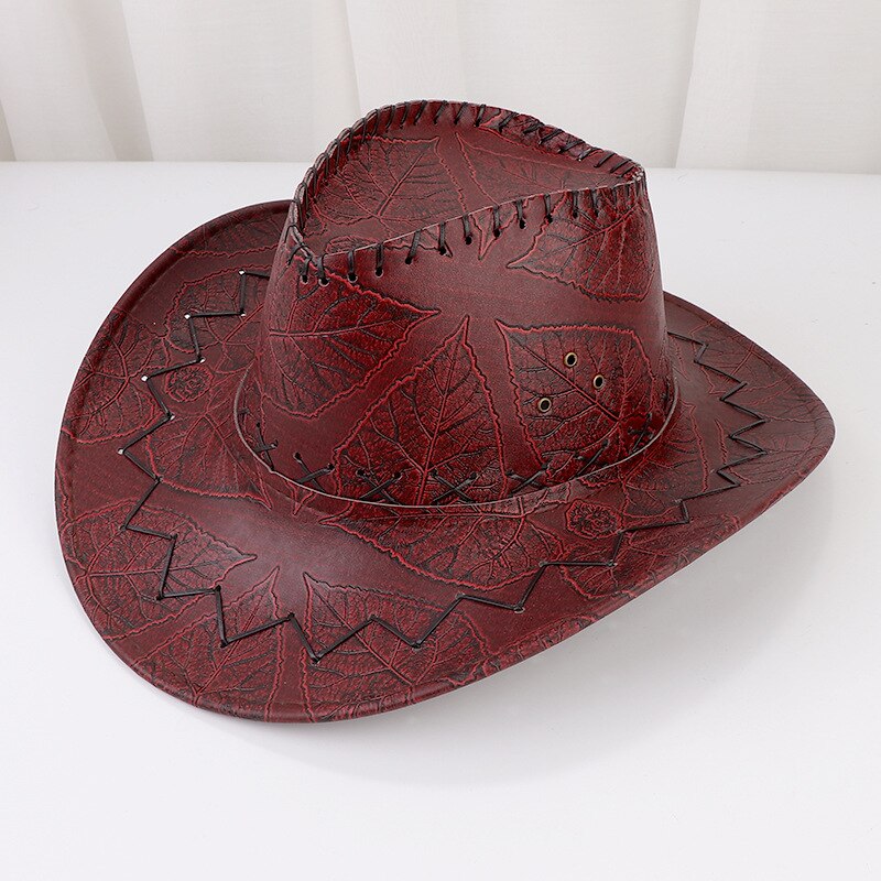Vier Seizoenen Unisex Cowboy Hoeden Pu Westerse Co... – Vicedeal