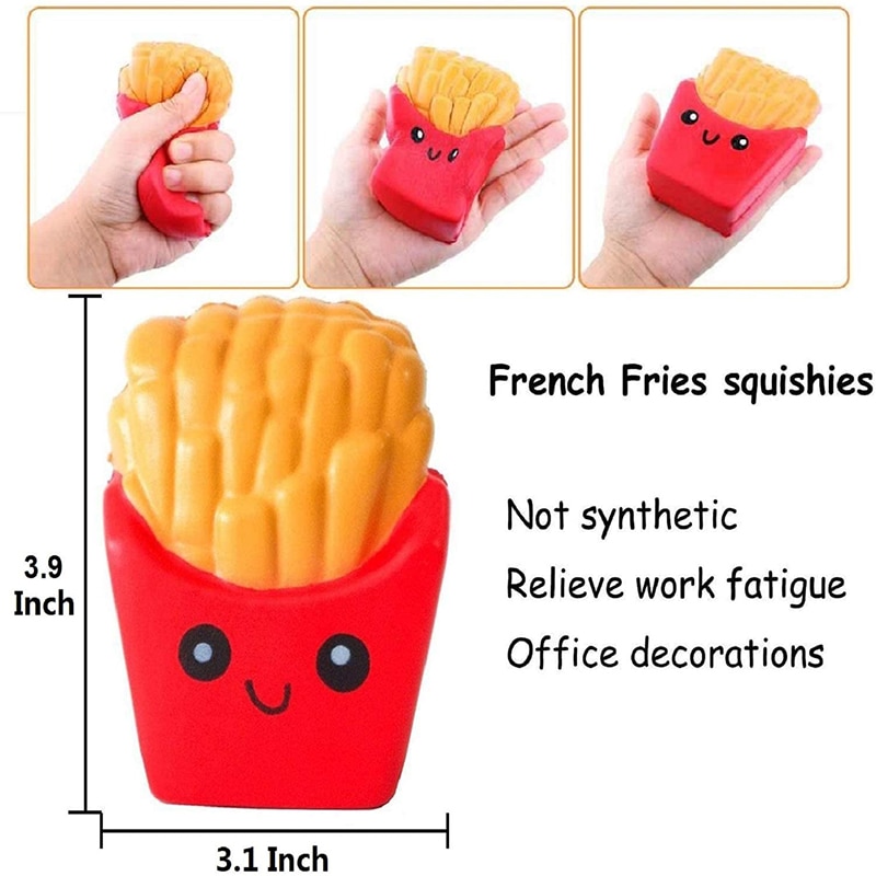 Jumbo Squishy Kawaii Hamburger Popcorn French frie... – Vicedeal