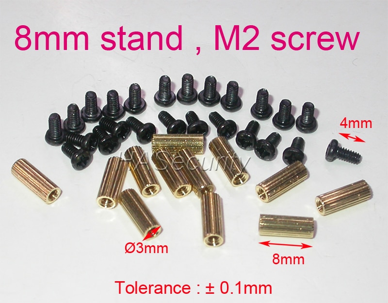 12 stücke 8mm messing stand/klammer/puncheon mit M... – Vicedeal