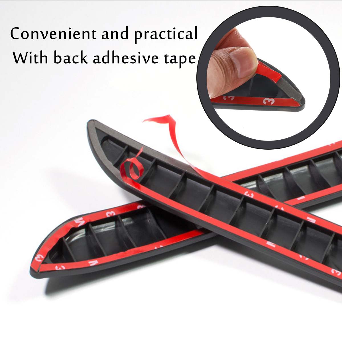 2 Stuks Rubber Stickers Anti-Collision Koolstofvez... – Vicedeal