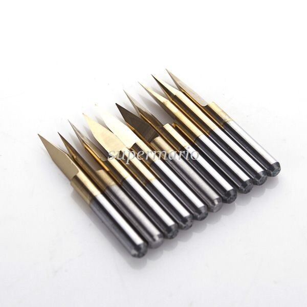 10pcs /5pcs/1pc Titanium Coated Milling Cutters Ca... – Grandado
