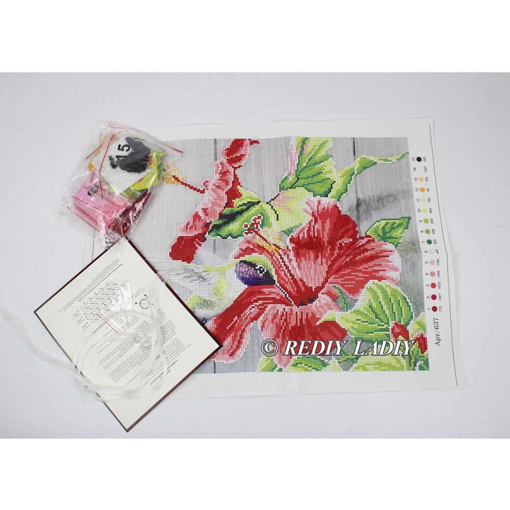 DIY Beaded Embroidery Kits Hummingbird Flowers Nee... – Grandado