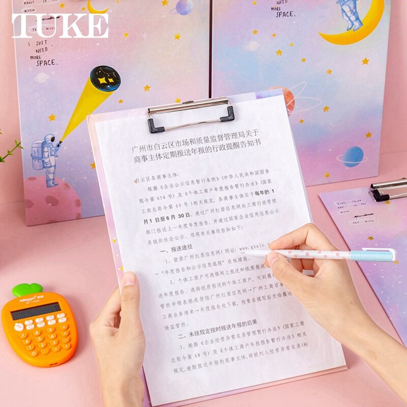 A4 Clipboard File Folder Clip Hard Paper Writing S... – Vicedeal