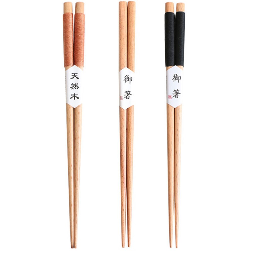 Japanese Sushi Wooden Sticks Chopsticks Set Natura... – Vicedeal