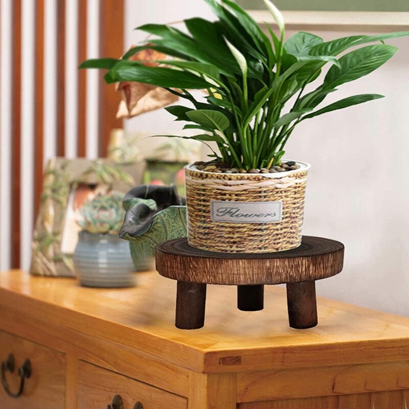 XD-2Pcs Mini Wooden Stool Flower Display Stand, Po... – Vicedeal